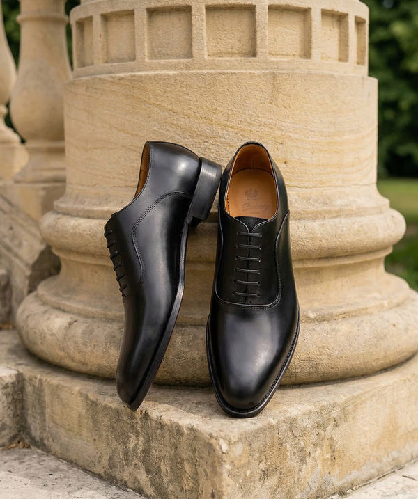 ANDREAS Black Oxford - Finsbury Shoes