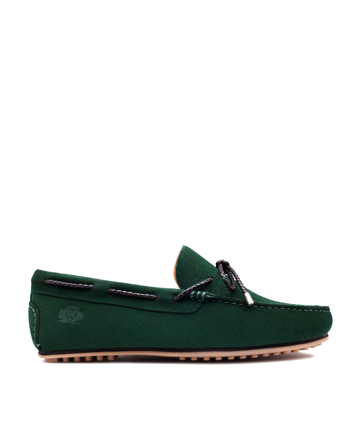 CANCUN Green Suede Moccasin - Finsbury Shoes
